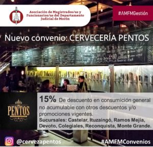 Nuevo Convenio con Cervecería Pentos! – Asociación de Magistrados y ...